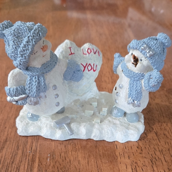 Holiday | Rare Vintage Snow Buddies Snowman Figurine With Blue Accents ...